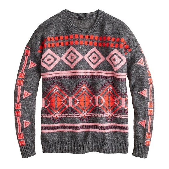 J. Crew | Sweaters | J Crew Sweater Fair Isle Abstract Pullove | Poshmark